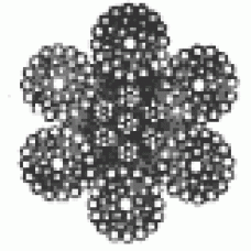 2-1/4" 6X36 DRAWN GALV EIPS IWRC RRL TOW LINE WITH GALV CLOSED SPELTER ...